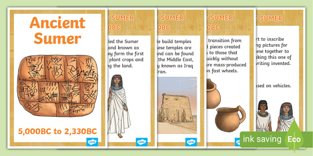Ancient Sumer Timeline Posters (teacher made) - Twinkl