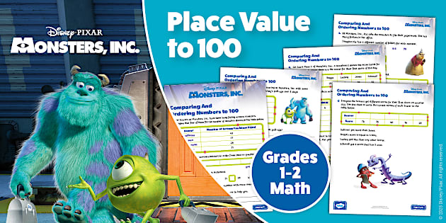 Monsters, Inc.: Comparing and Ordering Numbers to 100