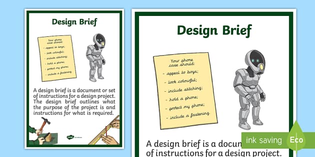 Printable Display Poster Design For Project Briefs