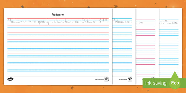 Year 3 Halloween Handwriting Practice Worksheet Activity year-3-halloween-handwriting-practice-worksheet-activity