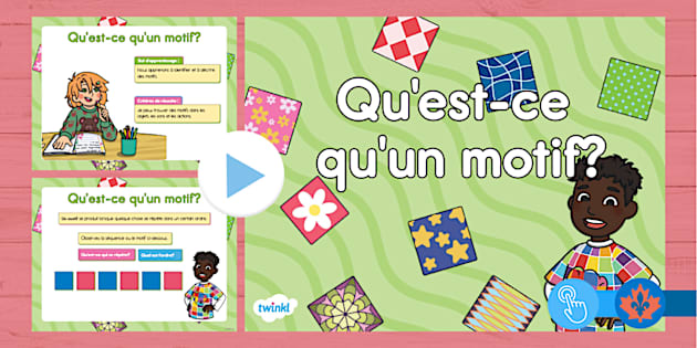 Introduction to Algebra PowerPoint Grade 1 French - Twinkl