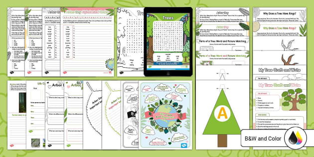 Arbor Day Activity Pack for K-2nd Grade (teacher made)