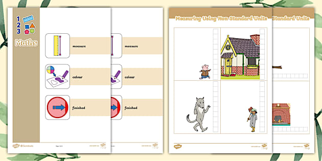 The Three Little Pigs Measuring Using Non-Standard Units