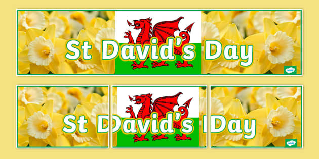 St. David's Day Photo Display Banner (teacher made) - Twinkl