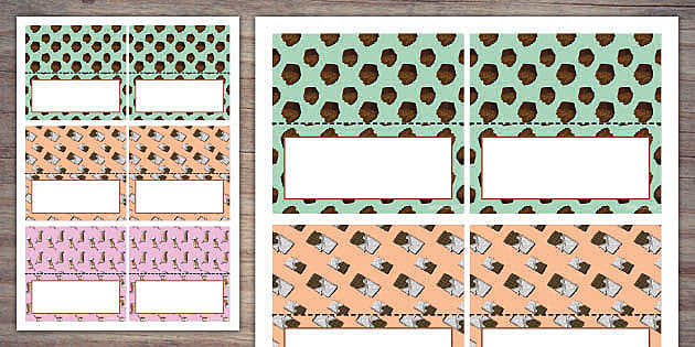 Chocolate Place Name Cards | Twinkl Party (teacher made)