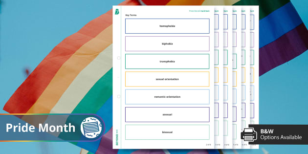 Pride Month Card Sort: LGBTQ+ Vocabulary | Beyond RSE