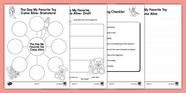 First Grade The Day My Favorite Toy Came Alive Narrative