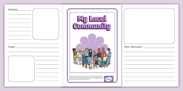 My Local Community Book Writing Frame (professor feito)