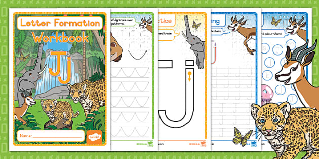 Grade 1 Letter Formation Workbook - Jj (teacher made)