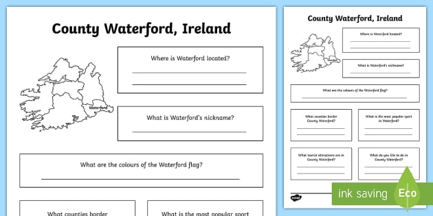 County Waterford Worksheet - English (professor feito)