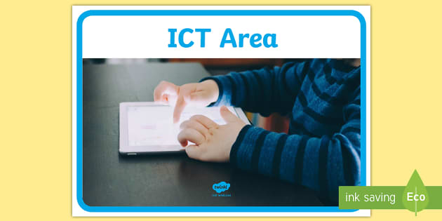 👉 ICT Area Photo Sign (teacher made)