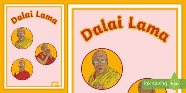 Dalai Lama Picture Poster (Teacher-Made) - Twinkl