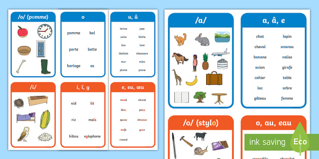 French Phonics Flashcards | Twinkl Elementary Resources