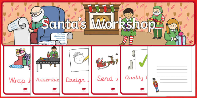 Santa's Christmas Workshop Role Play Pack - Christmas Activity