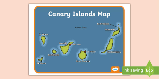 KS1 Canary Islands Display Map - Geography (teacher made)