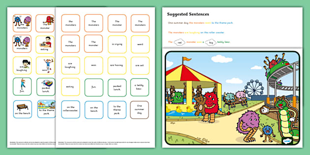 Colourful Semantics Monsters Picture Scene (teacher made)