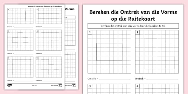 Bereken die Omtrek van die Vorms op die Gids Aktiwiteit
