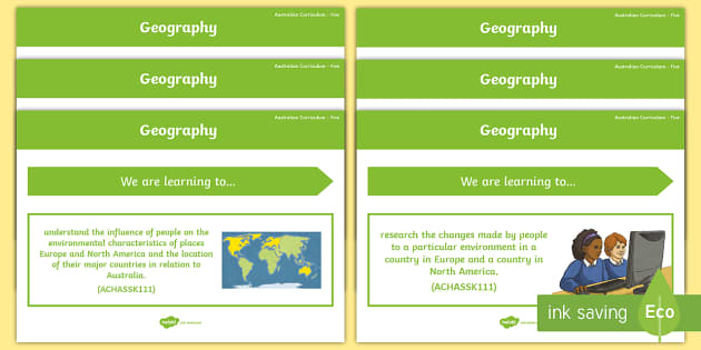 Yr 5 Georgraphy Aus HASS Content Descriptor Statements