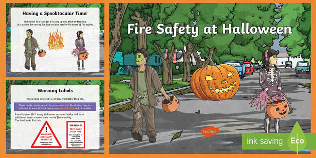 Fire safety Halloween | PowerPoint Resource | Twinkl