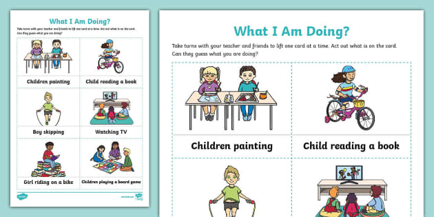 Language Skills: Act Out What I Am Doing Foundation Stage