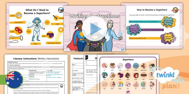 Year 2 Aisha, the Superhero Princess: Instructions Lesson 3