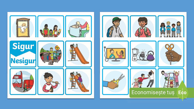 Sigur sau nesigur – Activitate de sortare - Twinkl