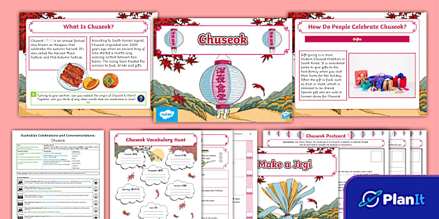 Year 3 HASS Australia's Celebrations Commemorations Chuseok