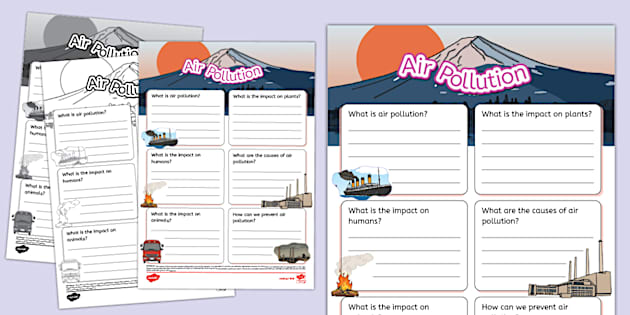 Air Pollution Fact File Template (l'enseignant a fait)