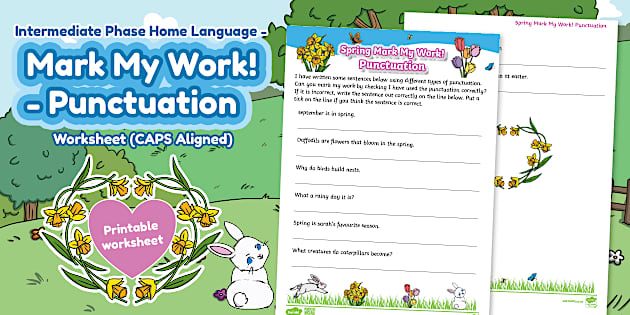 * NEW * Foundation Phase Home Language - Mark My Work! - Punctuation