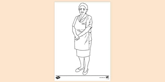 FREE! - Lunch Supervisor Colouring Sheet (teacher made)