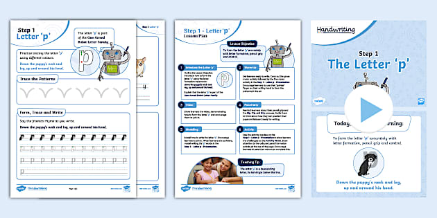 Twinkl Handwriting Scheme: Step 1 Letter 'p' Pack