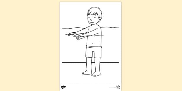 FREE! - Arms in Front Colouring Sheet | Colouring Sheets