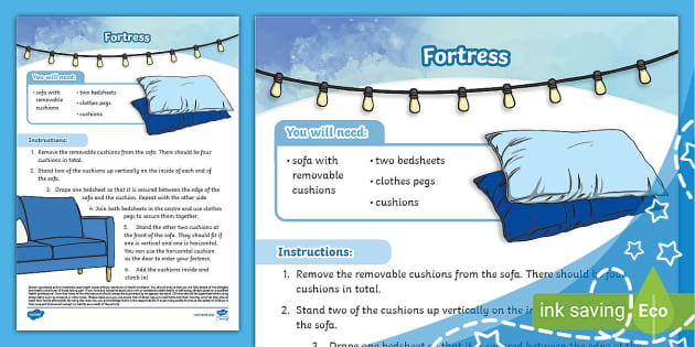 Winter Indoor Fortress Den (teacher made) - Twinkl