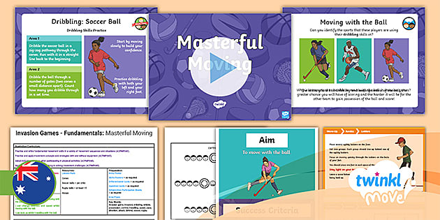 Move PE Year 3 Invasion Games Lesson 2: Masterful Moving