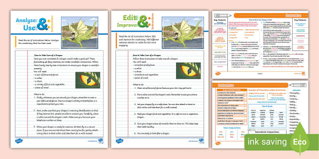LKS2 Analyse & Use/Edit & Improve Instructions Resource Pack LKS2 Analyse & Use/Edit & Improve Instructions Resource Pack