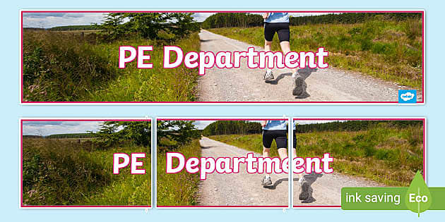 PE Department Third Level Display Banner (teacher made)