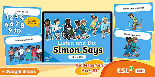 ESL Simon Says Activity for Kindergarten