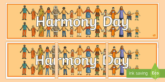 Harmony Day Display Banner (teacher made) - Twinkl