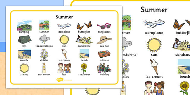 Summer Word Bank