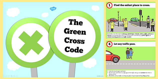 The Green Cross Code PowerPoint | Teaching Resource
