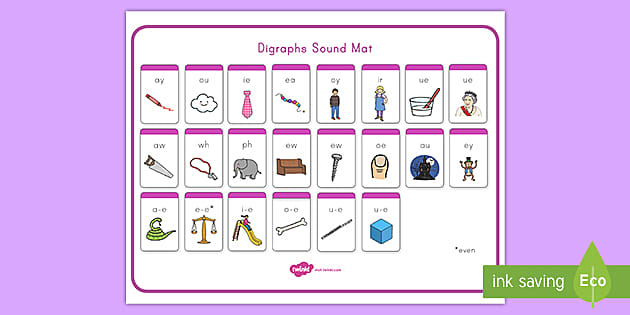 FREE Digraphs Sound Mat (teacher made) - Twinkl