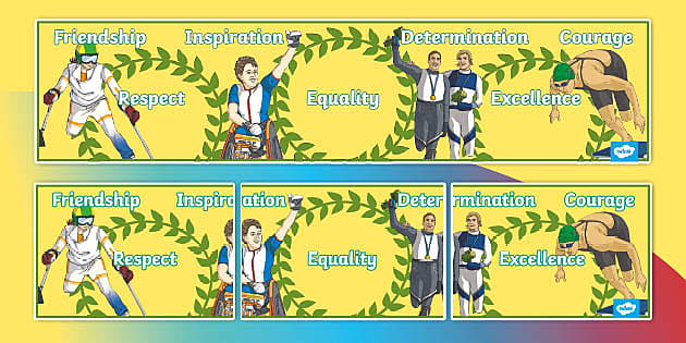 Olympics and Paralympics Values Display Banner