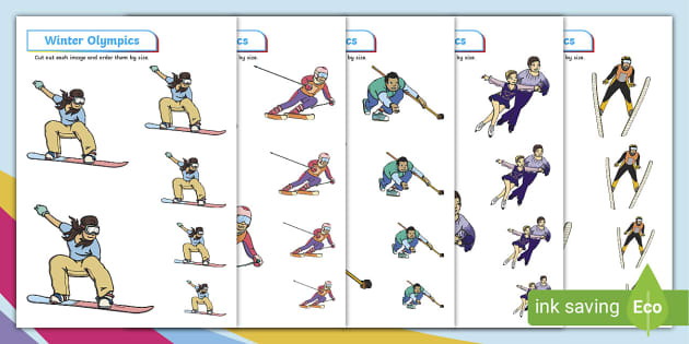 Winter Olympics Size Ordering (teacher made) - Twinkl
