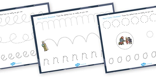 Babushka Pencil Control Sheets (teacher made) - Twinkl