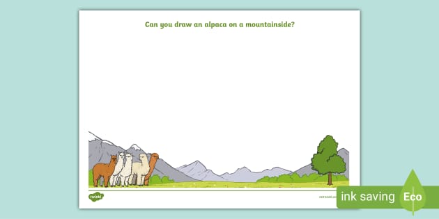 FREE! - Alpaca Drawing Prompt Activity (teacher made)