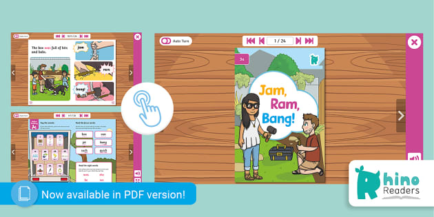 Level 3a Decodable Readers: Jam, Ram, Bang! (teacher made)