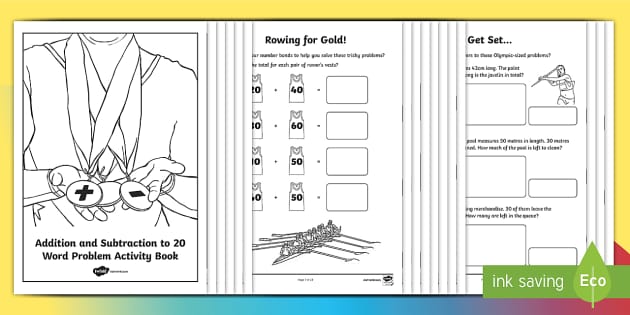 Adding and Subtracting Olympic Themed Activity Booklet
