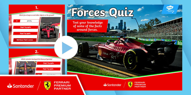FREE! - F1 Quiz for Kids | Forces | Santander & Scuderia Ferrari F1