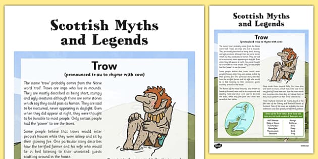 Trow Information Card (teacher made)