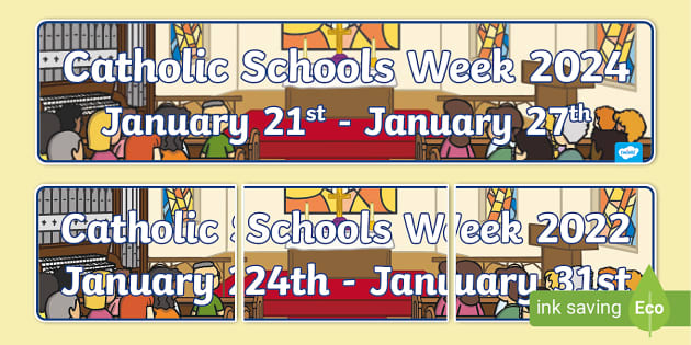 Catholic Schools Week Display Banner (teacher made) - Twinkl